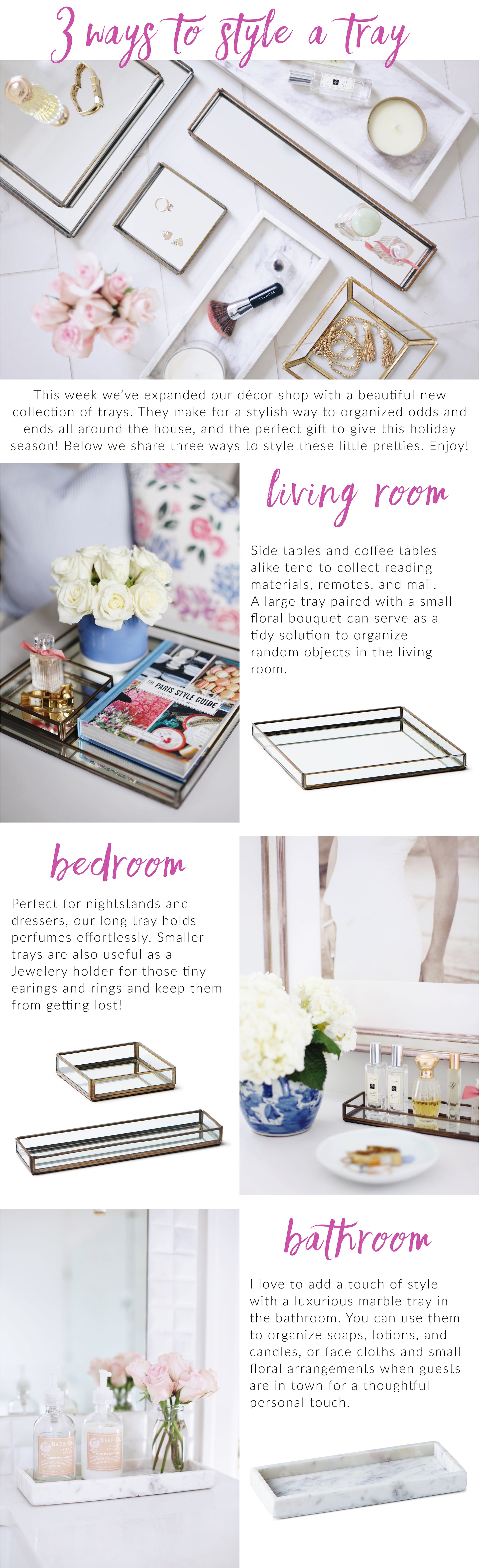 How to Style Decorative Trays | Caitlin Wilson
