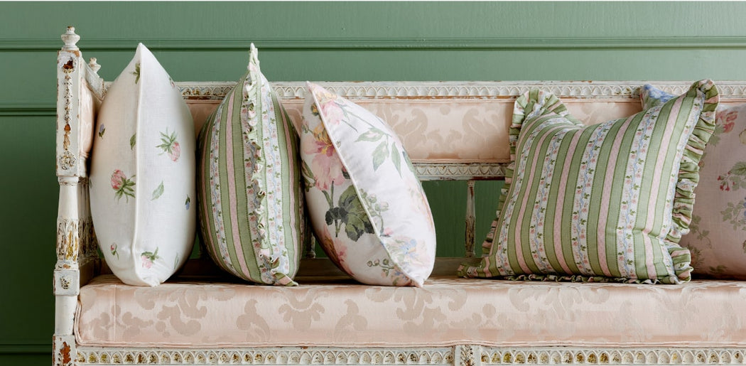 Isabelle in Green Pillow Cover | Caitlin Wilson