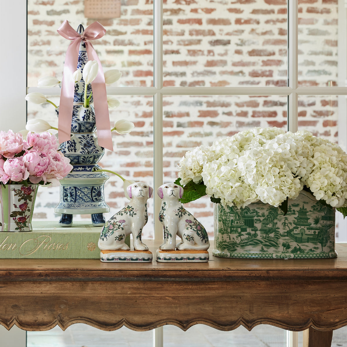 Emerald Willow Scalloped Cachepot | Caitlin Wilson