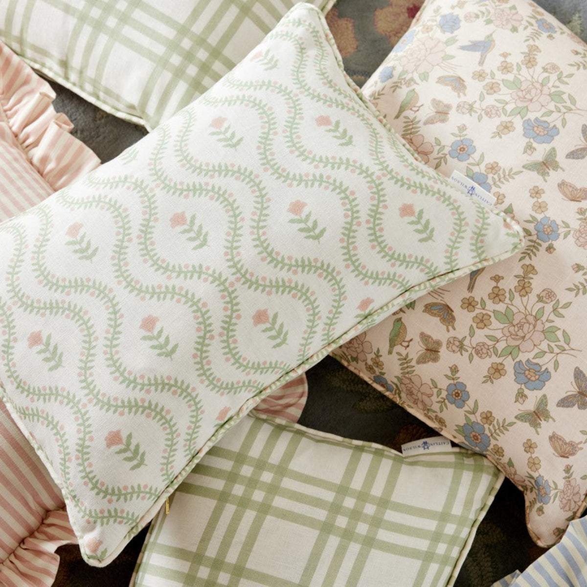 Stella Trellis Floral Pillow Cover | Caitlin Wilson