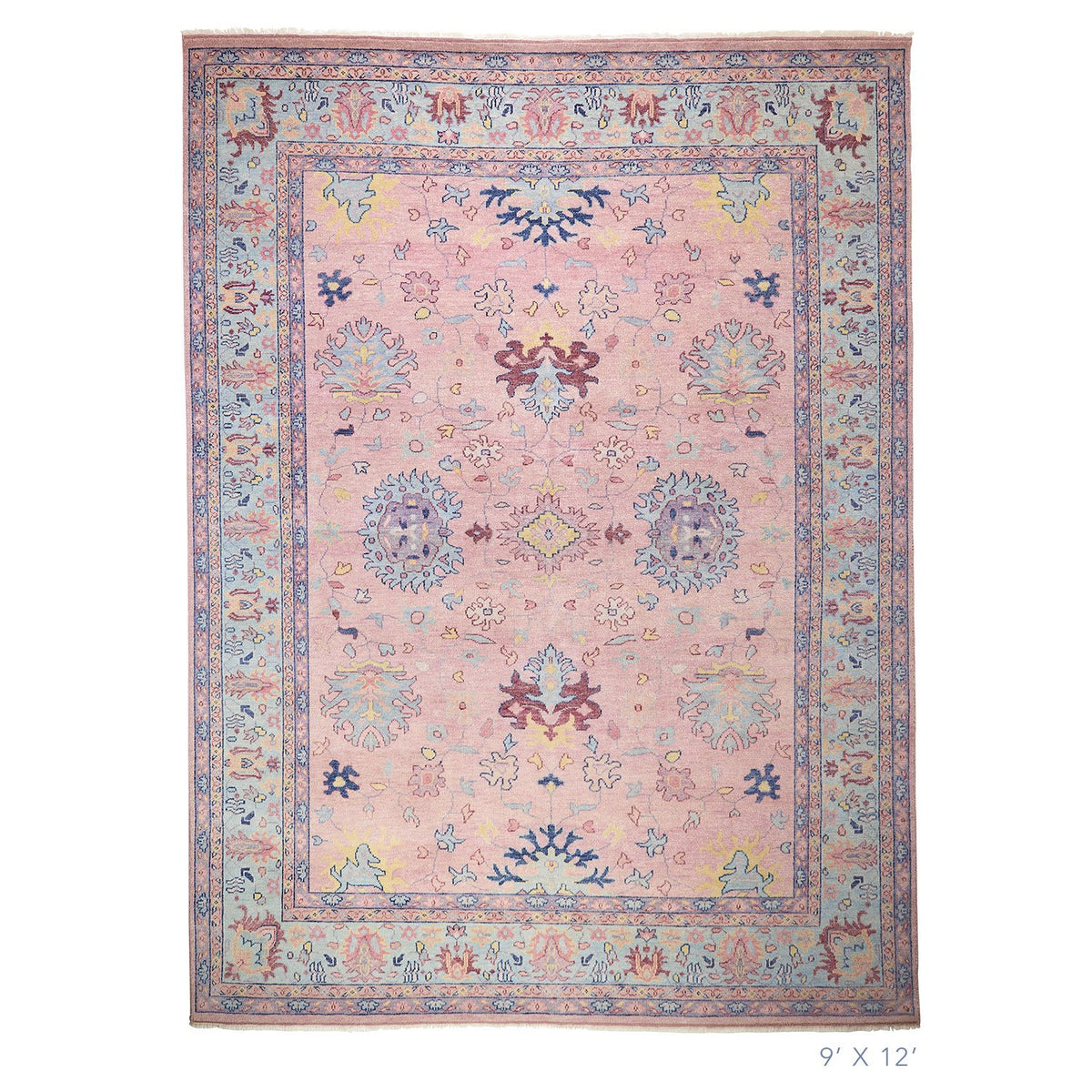 Ankara Rug in Pastel | Hand-Knotted Wool Rug | Caitlin Wilson
